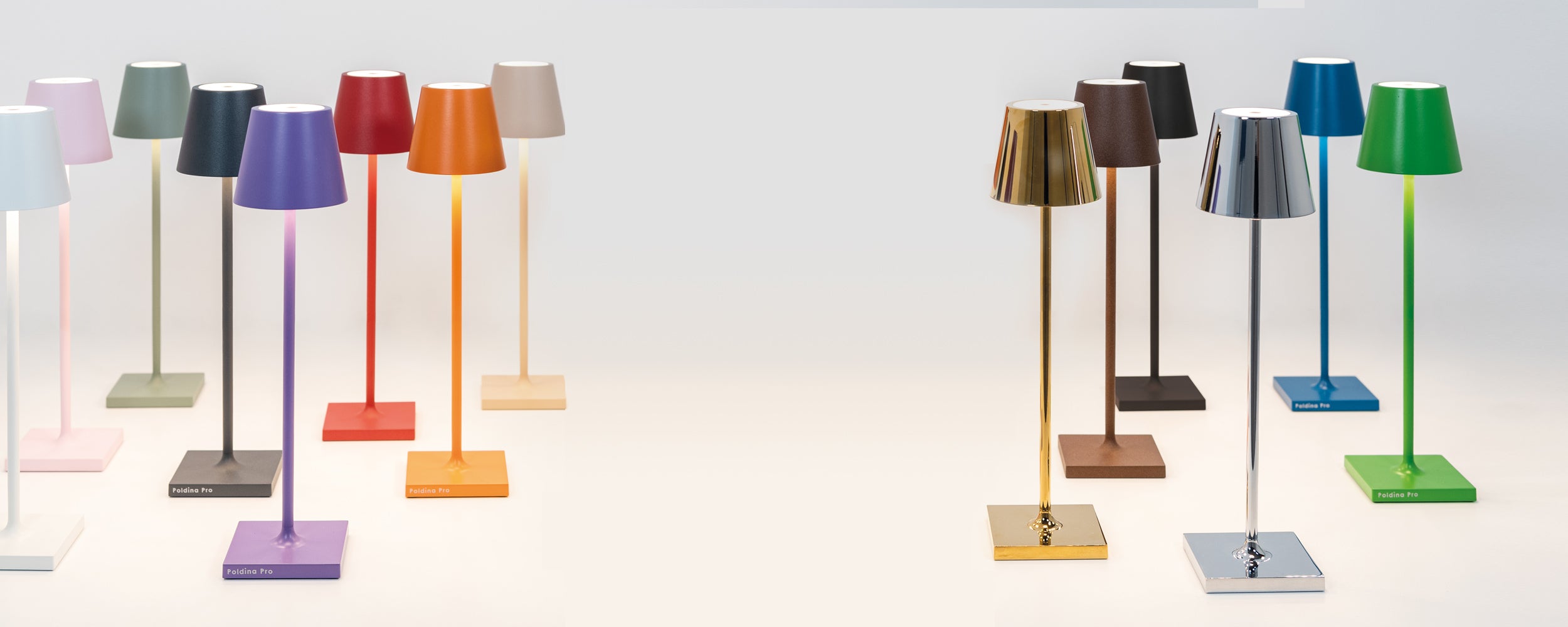 Zafferano America - Cordless Lighting Colored Glass Tableware of Italy